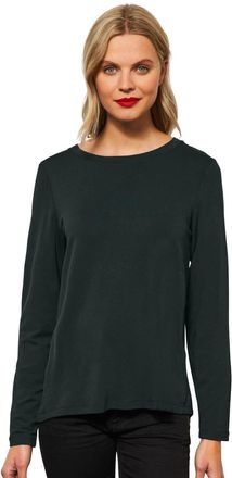 Street One Damen A318903 Langarmshirt, deep Clary Mint, 38
