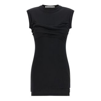 Alexander Wang &Auml;rmelloses Minikleid mit Lagen-Twist-Bustier - - Tops - Damen - Schwarzk - XS