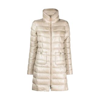 Herno Gepolsterte Steppjacke Hochglanz-Finish - - Coats - Damen - Beige - XS