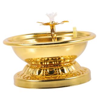 Cabilock &Ouml;llampe Messing Vintage &Ouml;llampe Buddhistische Tempel Butterlampe Tragbar Mit Baumwolldocht F&uuml;r Wohn Und Buddha Raum