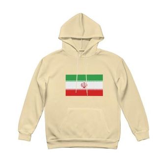 Generic Sweat &Agrave; Capuche Patriotique LIran Drapeau Amusant Drapeau Imprim&eacute; Graphique Sweat &Agrave; Capuche avec Poches Doublure Polaire Femmes Hoodie Plusieurs Coule