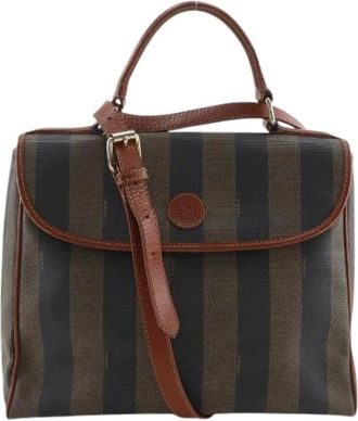 Fendi Pre-owned PVC 2way Handbag - Femme - Pre-owned - Brun - Taille: ONE Size