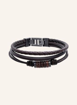 s.Oliver S.Oliver Armband Aus Echtleder braun