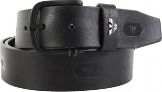 Emporio Armani unisex, Accessoires, Noir, Taille: 100 CM Logo Detailed Adjustable Belt