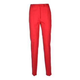 Max Mara Ermes Slim-Fit Hose - - Trousers - Damen - Rot - S