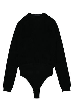 Elisabetta Franchi Body Tricot Bodysuit - Black