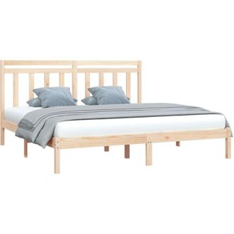 vidaXL Massivholzbett 200x200 cm Vidaxl