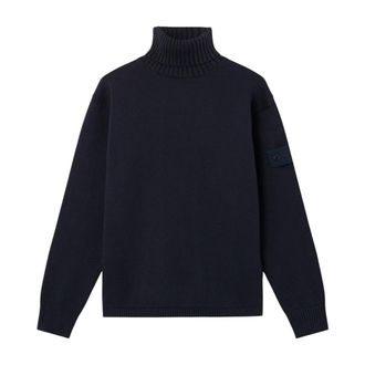 Stone Island Pullover mit Rollkragen in Regular Fit - - Knitwear - Herren - Blau - M