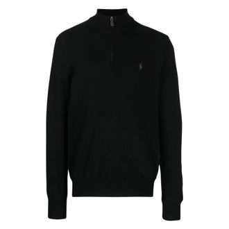 Polo Ralph Lauren Ls Half Zip Pp Manches Longues - Homme - Sweatshirts et sweats &agrave; capuche - Noir - Taille: M