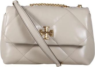 Tory Burch Femme, Sacs, Beige, Taille: ONE Size Kira Diamond Quilt Small Convertible Shoulder Bag