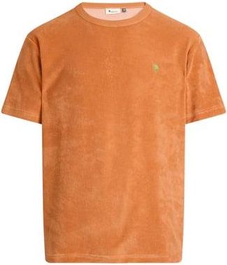 Faguo Tee-shirt droit en coton m&eacute;lang&eacute;