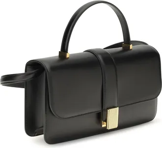 Khaite Blake Suede Top Handle Bag - Black