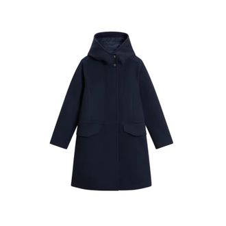Woolrich Melton Woll Parka - - Coats - Damen - Blau - M