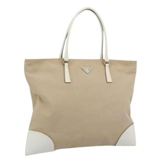 Prada unisex, Pre-owned, Beige, Taille: ONE Size Sac cabas vintage Pre-owned