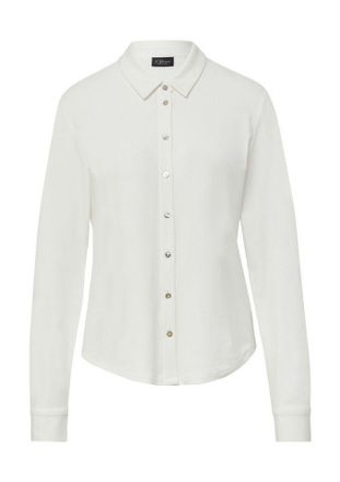 s.Oliver Langarmbluse T-Shirt Jerseybluse mit Perlmuttkn&ouml;pfen