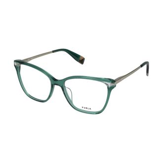 Furla Femme, Accessoires, Vert, Taille: 54 MM Lunettes Transparentes Élégantes