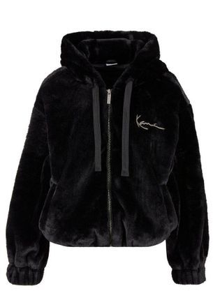 Karl Kani Sweatjacke Karl Kani Metal Signature Vegan Fur Zip Hoodie Jacket