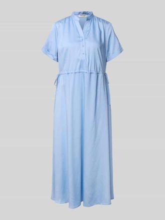 More & More Midikleid aus Lyocell mit V-Ausschnitt
