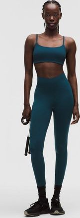 lululemon Glow Up Leggings mit hohem Bund f&uuml;r Frauen - 64 cm - Gr&ouml;&szlig;e 10 in Indochine Blue