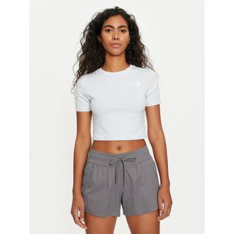 The North Face T-Shirt NF0A55AO Himmelblau Cropped Fit