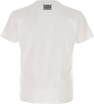 Fendi Patch-Logo Cotton T-shirt - White
