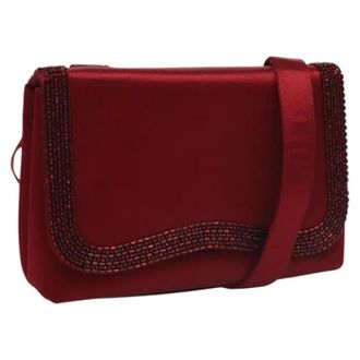 Chanel Pre-owned Satin sacs-chanel - Femme - Pre-owned - Rouge - Taille: ONE Size