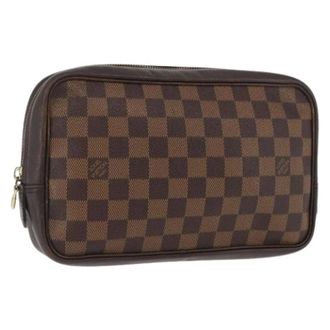 Louis Vuitton Pochette Damier Ebene Pre-owned - Femme - Pre-owned - Brun - Taille: ONE Size