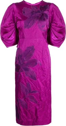 Erdem Femme, Robes, Violet, Taille: 36 FR Midi Dress