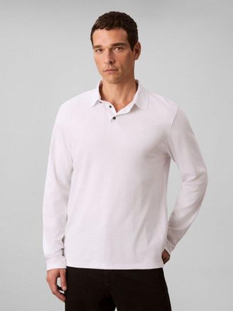 Calvin Klein Langarm-Poloshirt LS SUPIMA COTTON SOLID POLO regular fit mit Rundhalsausschnitt