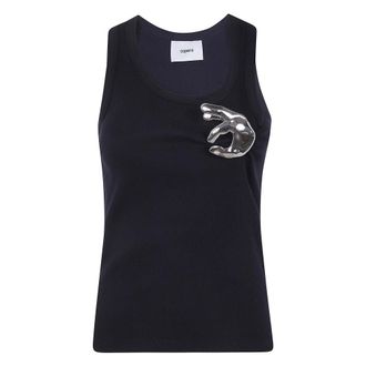 Coperni Femme, Tops, Noir, Taille: 42 FR Emoji Tank Top