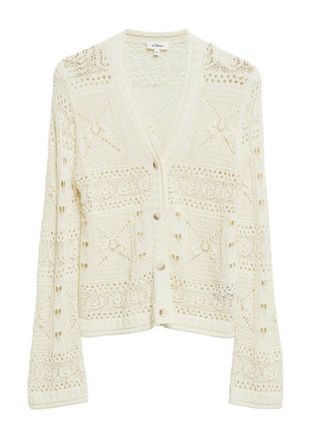 s.Oliver Cardigan Strickjacke Ajour-Strickjacke