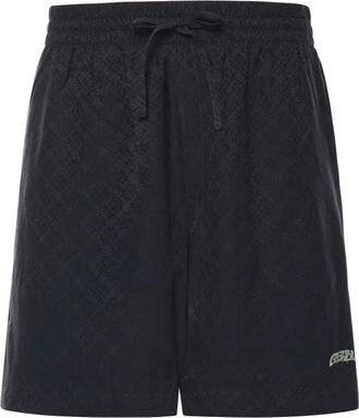 Casablanca Homme, Shorts, Noir, Taille: XL Volcano Jacquard Silk Shorts