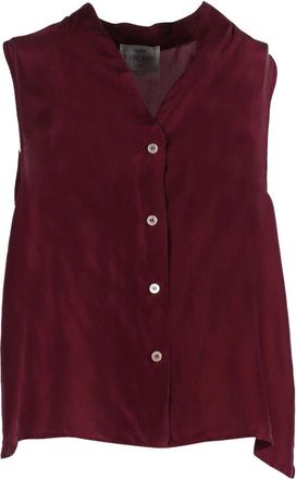 Forte_Forte Femme, Tops, Rouge, Taille: 40 FR Top scollo a V habotai seta