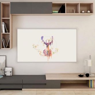 Generic Tv-staubschutz, Weiches Polyestergewebe, Landschaftsmalerei, Staubdichtes Schutztuch, Innen-tv-Abdeckung, 50 Zoll 55 Zoll Tv/pc-abdeckungen, Display-A