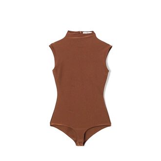 Sportmax Stilvolle Bodywear f&uuml;r aktiven Lebensstil - - Tops - Damen - Braun - M