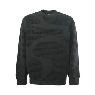 Emporio Armani Homme, Sweatshirts et sweats &agrave; capuche, Noir, Taille: XL Monogram SweaT-shirt