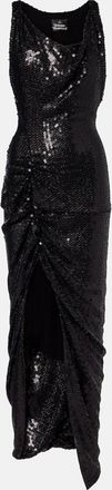 Vivienne Westwood Robe midi Liz asym&eacute;trique &agrave; sequins