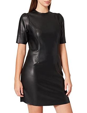 Noisy May Noisy may NMHILL S/S Short Dress Robe, Noir, S Femme