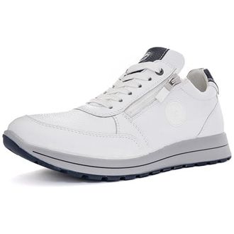 Ara Homme Matteo Basket, Blanc/Bleu, 46 EU Large