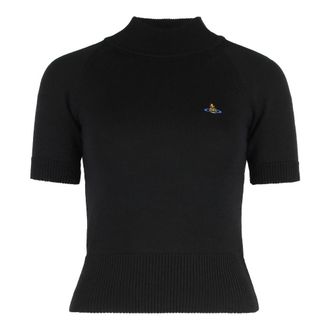 Vivienne Westwood Kurz&auml;rmeliges Kleid Bea - - Knitwear - Damen - Schwarzk - S