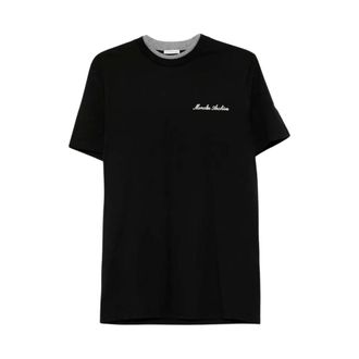 Moncler Ss T-Shirt - - Tops - Herren - Schwarzk - 2XL