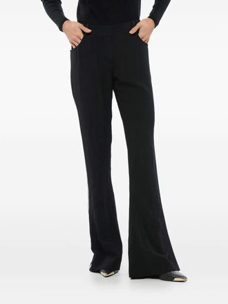 Balmain Ausgestellte Hose mit Strass - Schwarz