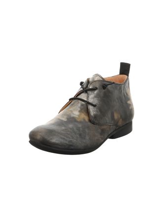 Think Think GUAD2 Damen chromfrei gegerbte nachhaltige Halbschuhe, SCHWARZ/Kombi 9000, 41.5 EU