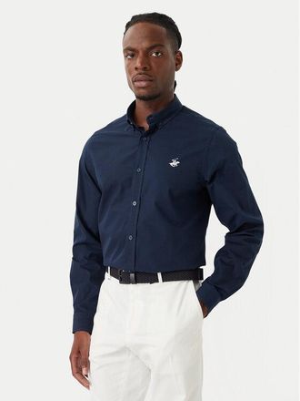 Beverly Hills Polo Club Hemd P-SS26M-BRASS Dunkelblau Regular Fit