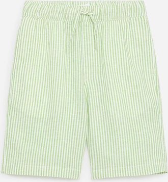 Arket Leinen-Shorts -Gr&uuml;n