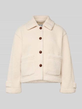 Mustang Jeans Jacke aus Teddyfell mit ausgesetzten Taschen