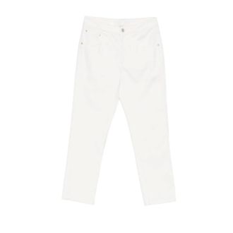 Brunello Cucinelli Gerade Jeans mit Knopfverschluss - - Jeans - Damen - Wei&szlig; - L