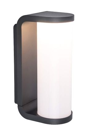 Lutec LED Au&szlig;enwandleuchte Adalyn, Wandlampe aus Aluguss in Anthrazit/Wei&szlig;, 10,2Watt, 980 Lumen, Lichtfarbe 3000 Kelvin,moderne Au&szlig;enlampe
