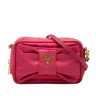 Prada Sac bandouli&egrave;re en nylon pr&eacute;-appr&eacute;ci&eacute; - Femme - Pre-owned - Rose - Taille: ONE Size