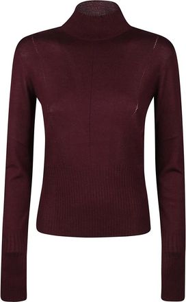 Patrizia Pepe Femme, Pulls, Violet, Taille: 38 FR Pull Col Roulé